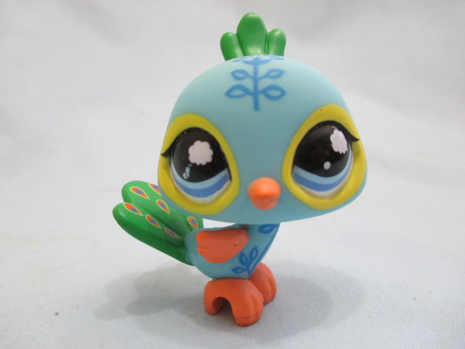 Littlest Pet Shop 1069 Postcard Blue Yellow Green and Orange Peacock ...