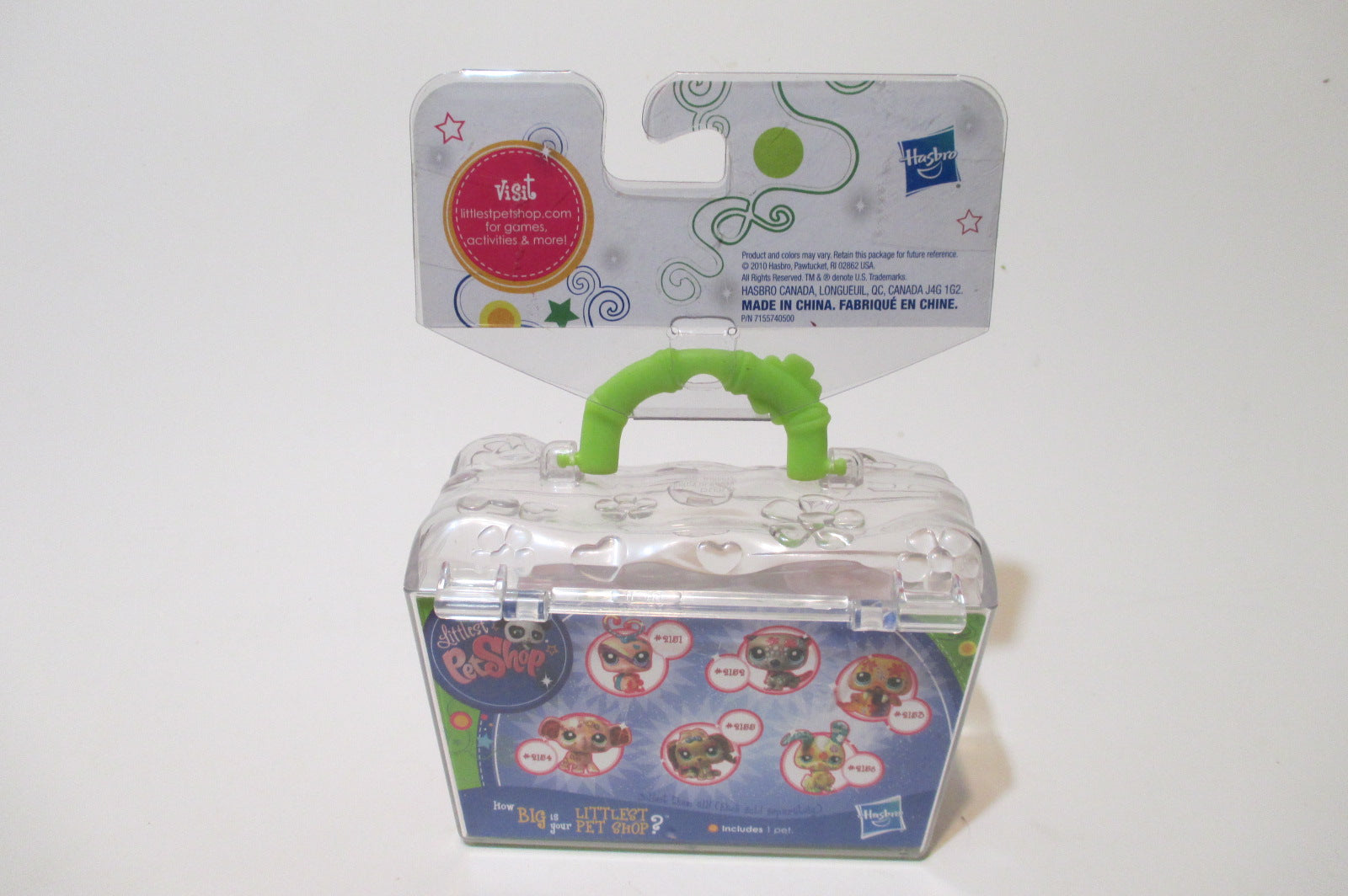 LIKE NEW Littlest Pet Shop Transparent Carry Case Accessory Authentic ap17k