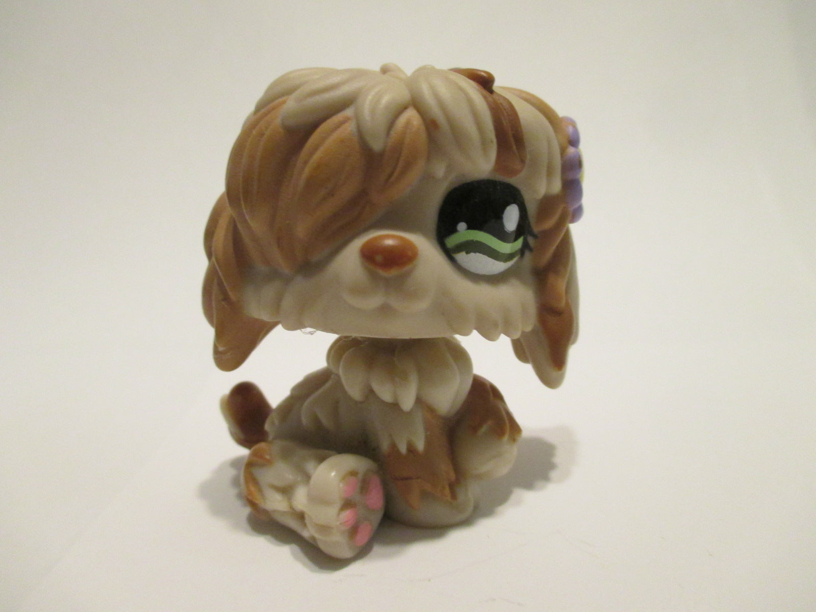 Littlest Pet Shop Rare European Sheepdog Puppy Dog 1105 Green Eyes ...