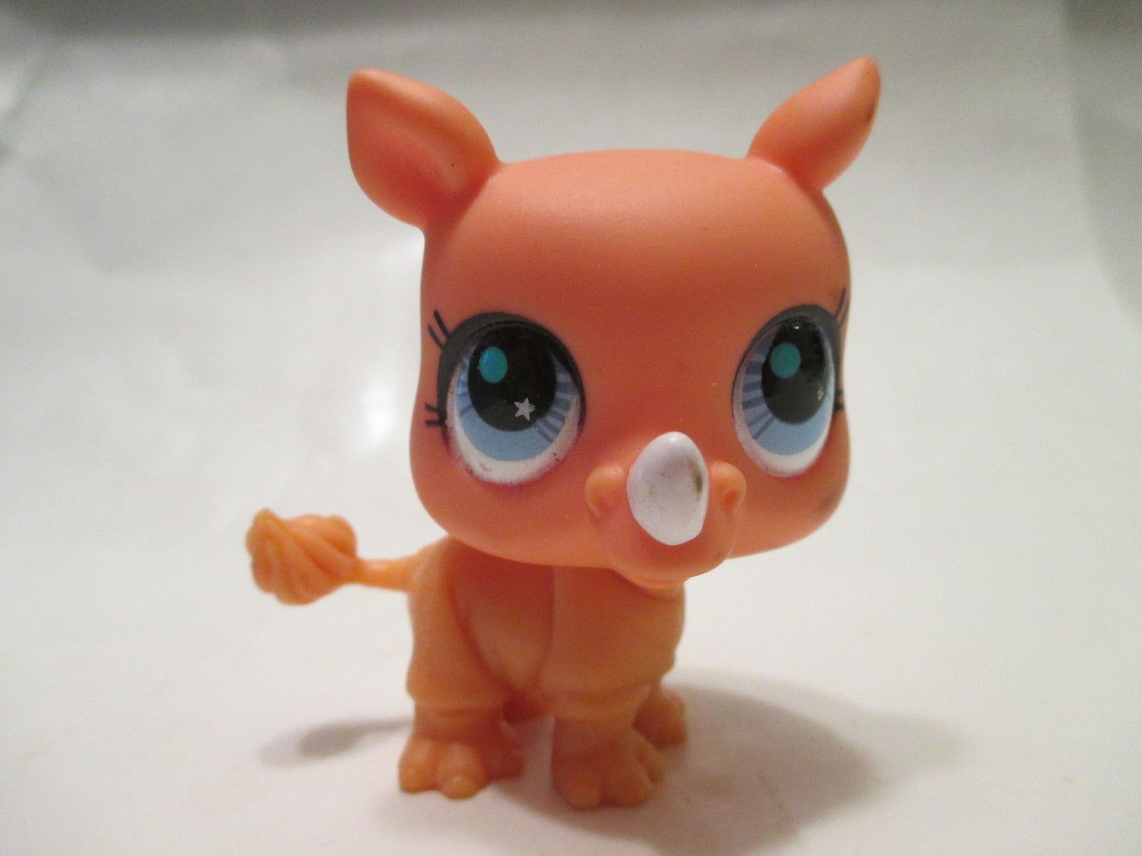 LIKE NEW Littlest Pet Shop Rare Totally Talented Orange Rhino 2793 ...