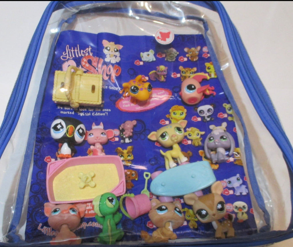 Littlest Pet Shop Rare Multi Pack of 10 Dog Cat Bunny Pig Collectible ...