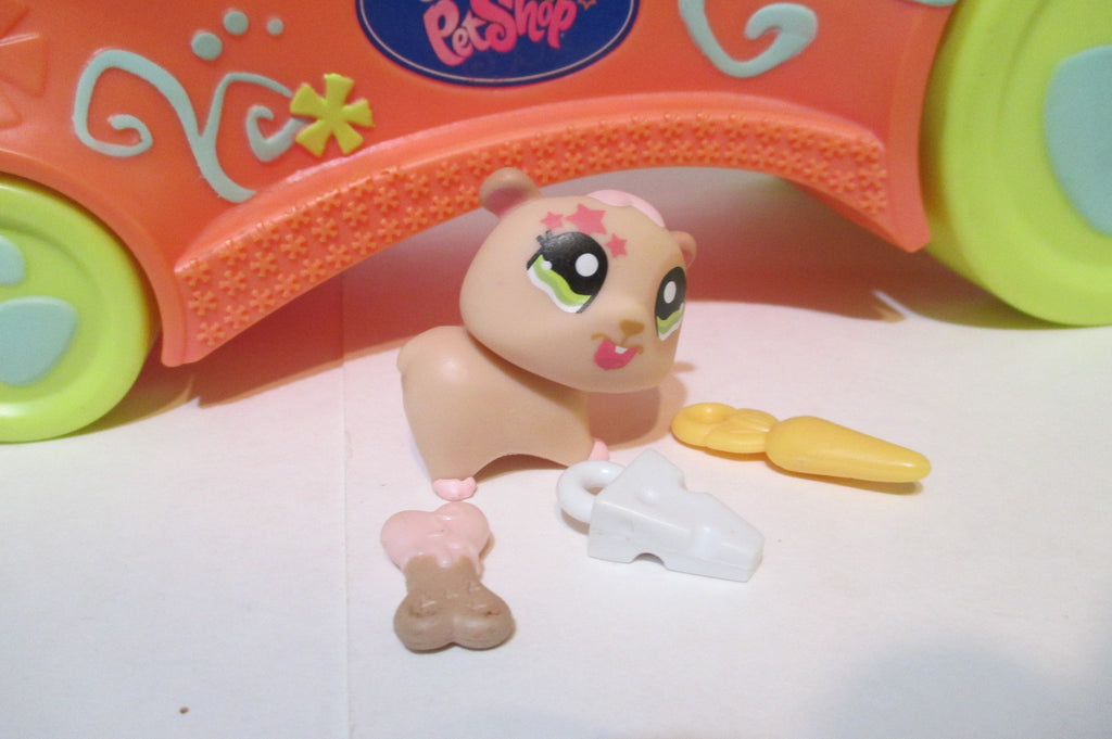 Littlest Pet Shop Car Paw Powered Cruiser w Hamster n Accessories Lps ...