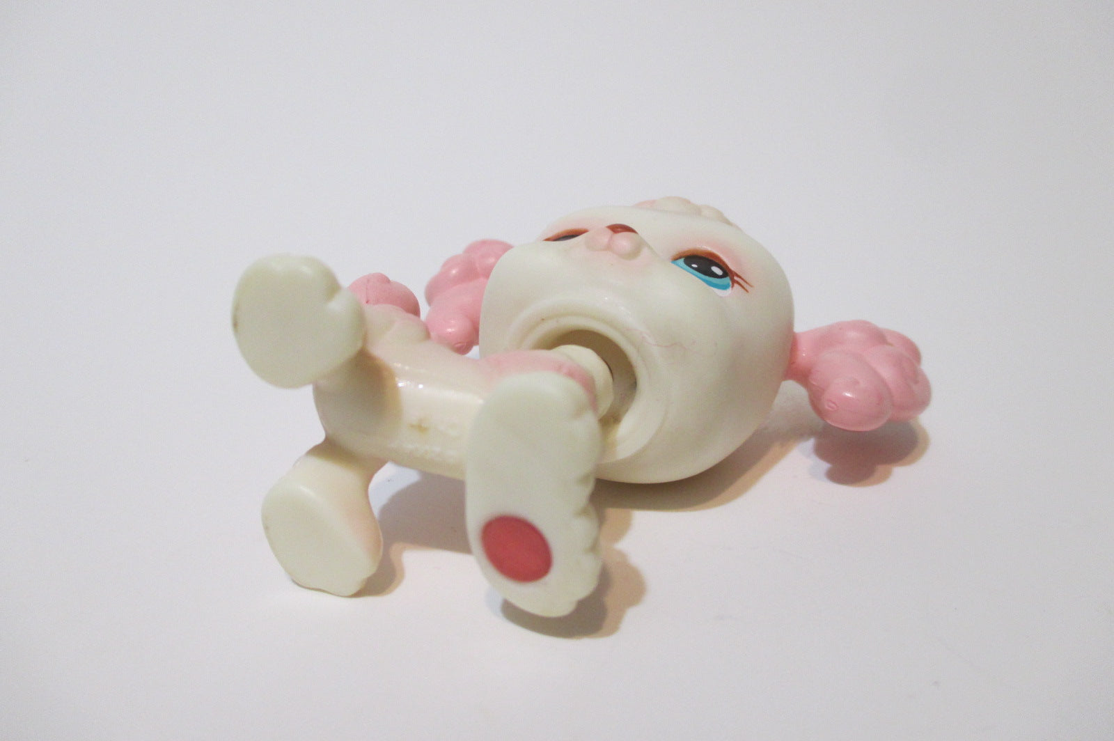 Littlest Pet Shop Dog Pink Poodle 255 Real Hair Blue Eyes Authentic Lps ...