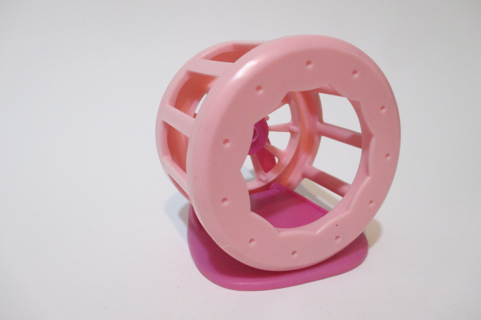 Littlest Pet Shop Purple Pink Hamster Wheel Accessory Authentic Lps