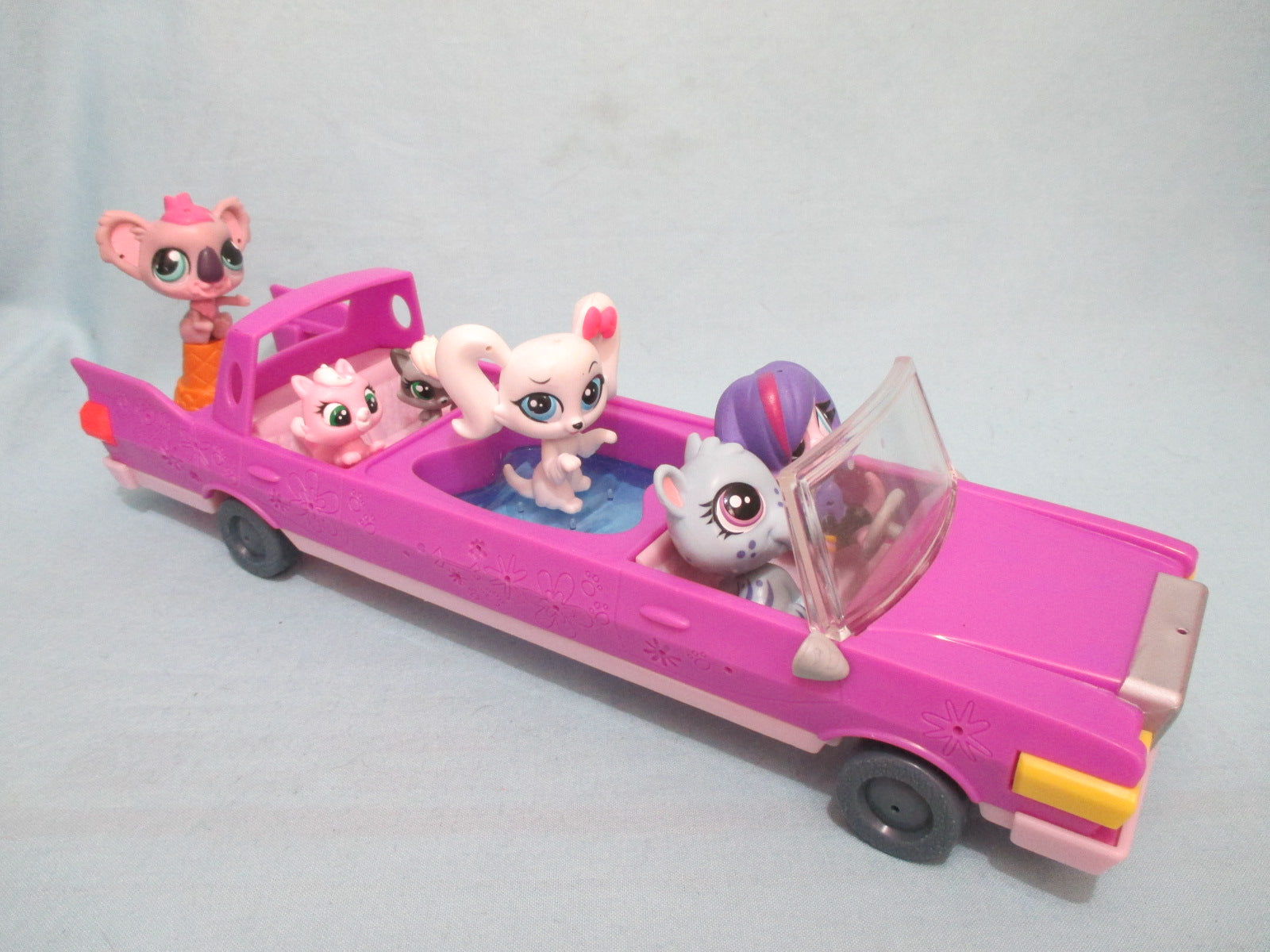 Littlest Pet Shop Lot Limo Limousine Car Vehicle And 4 Random Pets 2 ...