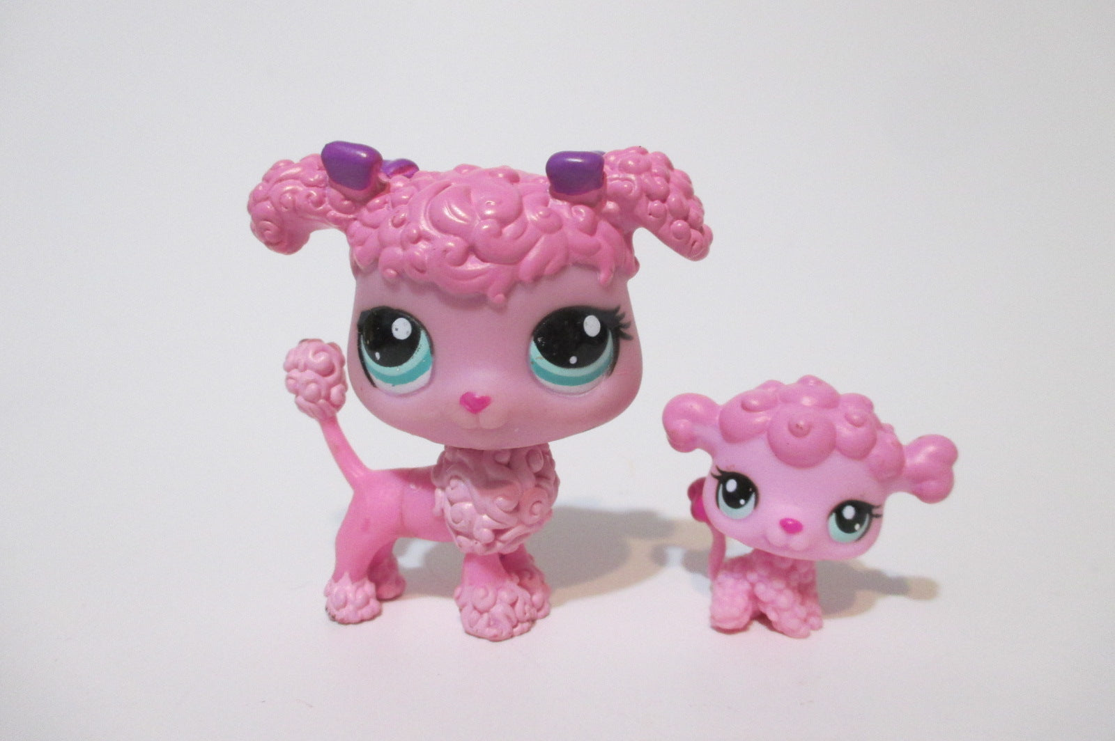 LIKE NEW Littlest Pet Shop Mommy Baby Poodle Puppy 3599 3600 Set Dog ...