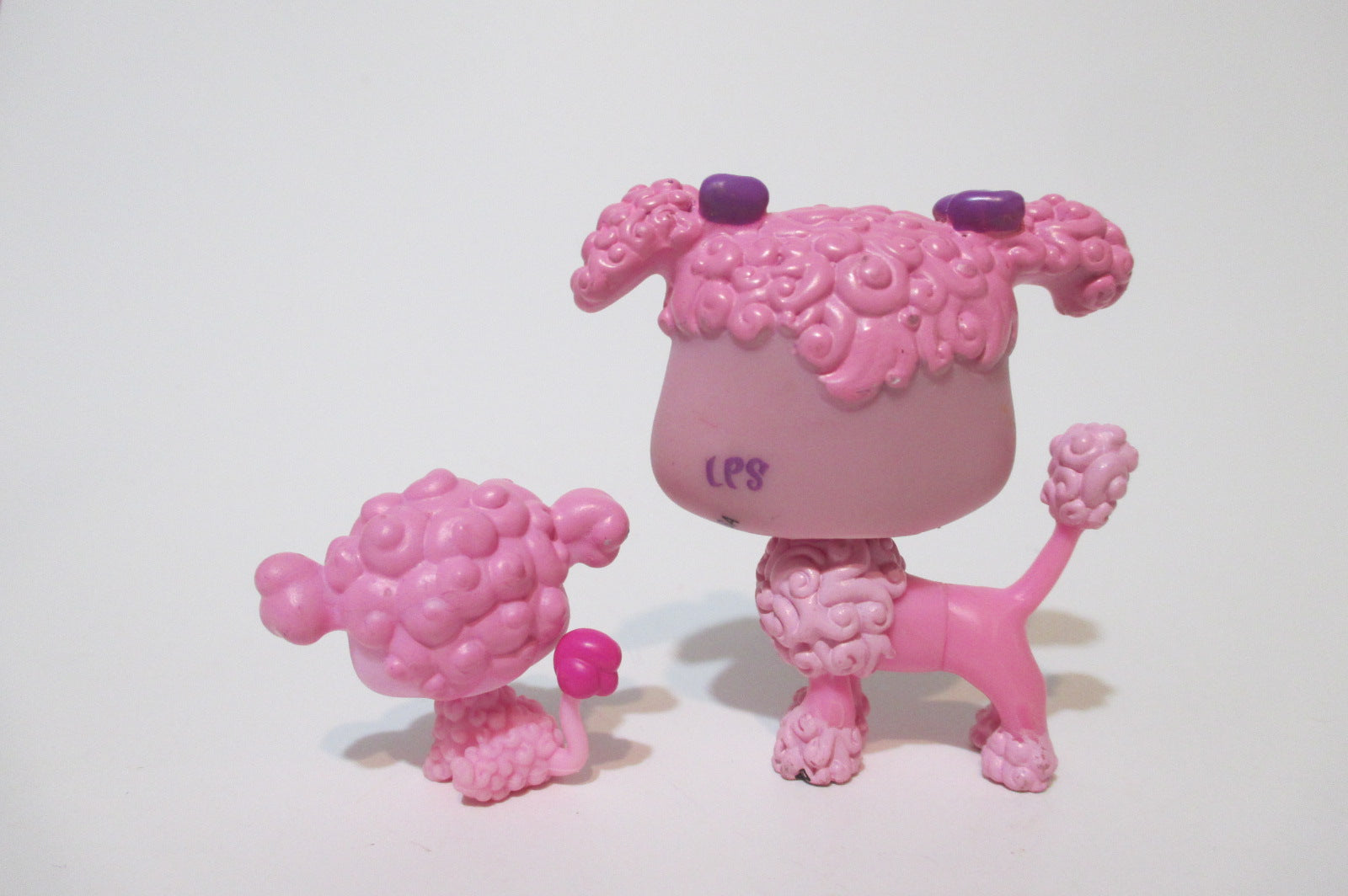 LIKE NEW Littlest Pet Shop Mommy Baby Poodle Puppy 3599 3600 Set Dog ...