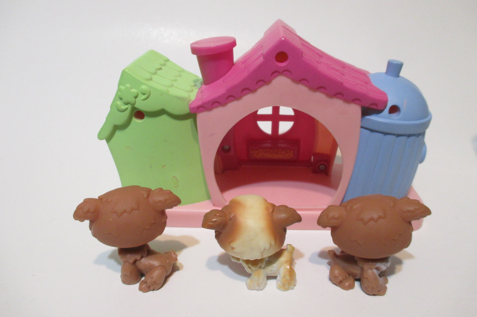 LIKE NEW Littlest Pet Shop Petriplet Triplet Dog Poodles 37 38 39 with ...