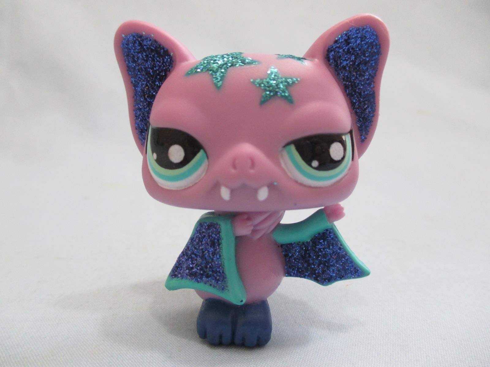 Littlest Pet Shop 2142 Vampire Bat Purple Fancy Glitter Shimmer Sparkle ...