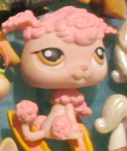 LIKE NEW Littlest Pet Shop Dog Poodle 402 Pink Authentic Lps SEP11NPO30