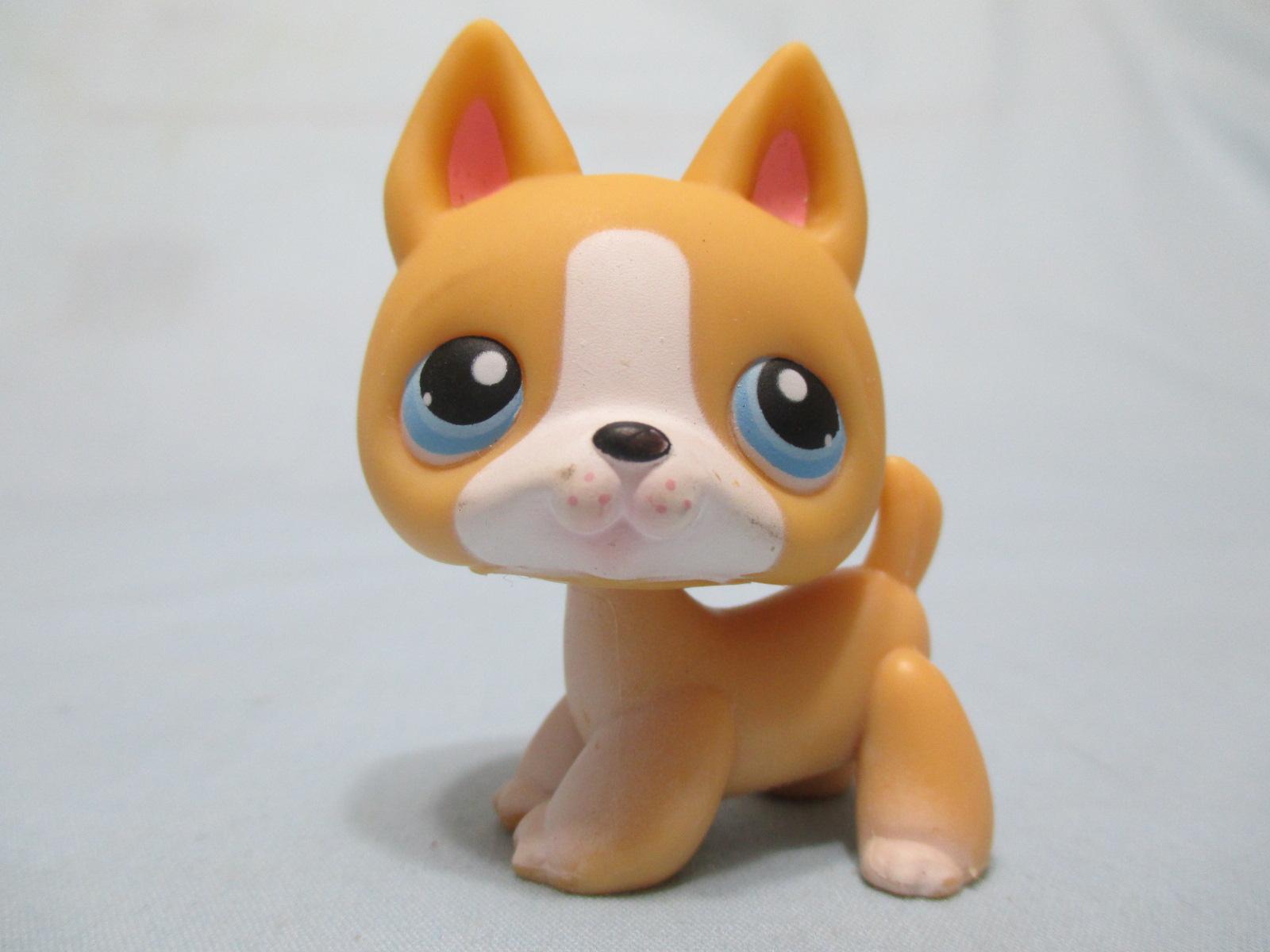 Littlest Pet Shop German Shepherd No Number Golden White Puppy Dog ...
