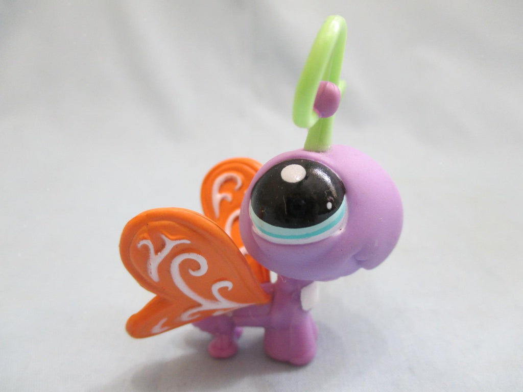 LIKE NEW Littlest Pet Shop Butterfly Purple with Orange Wings 2577 ...