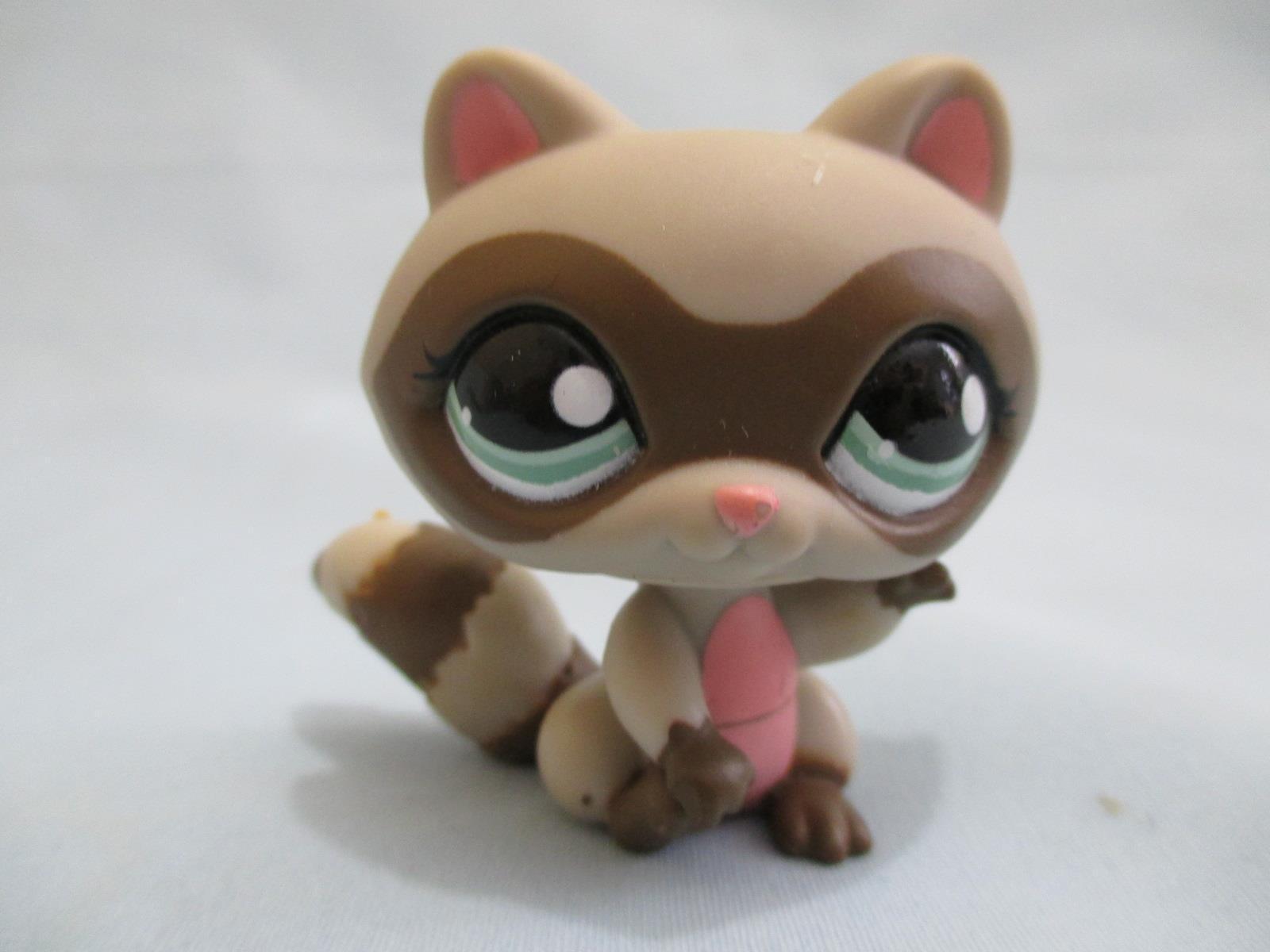 Littlest Pet Shop Raccoon 1651 Gray Masked Pink Ears Authentic Lps ...