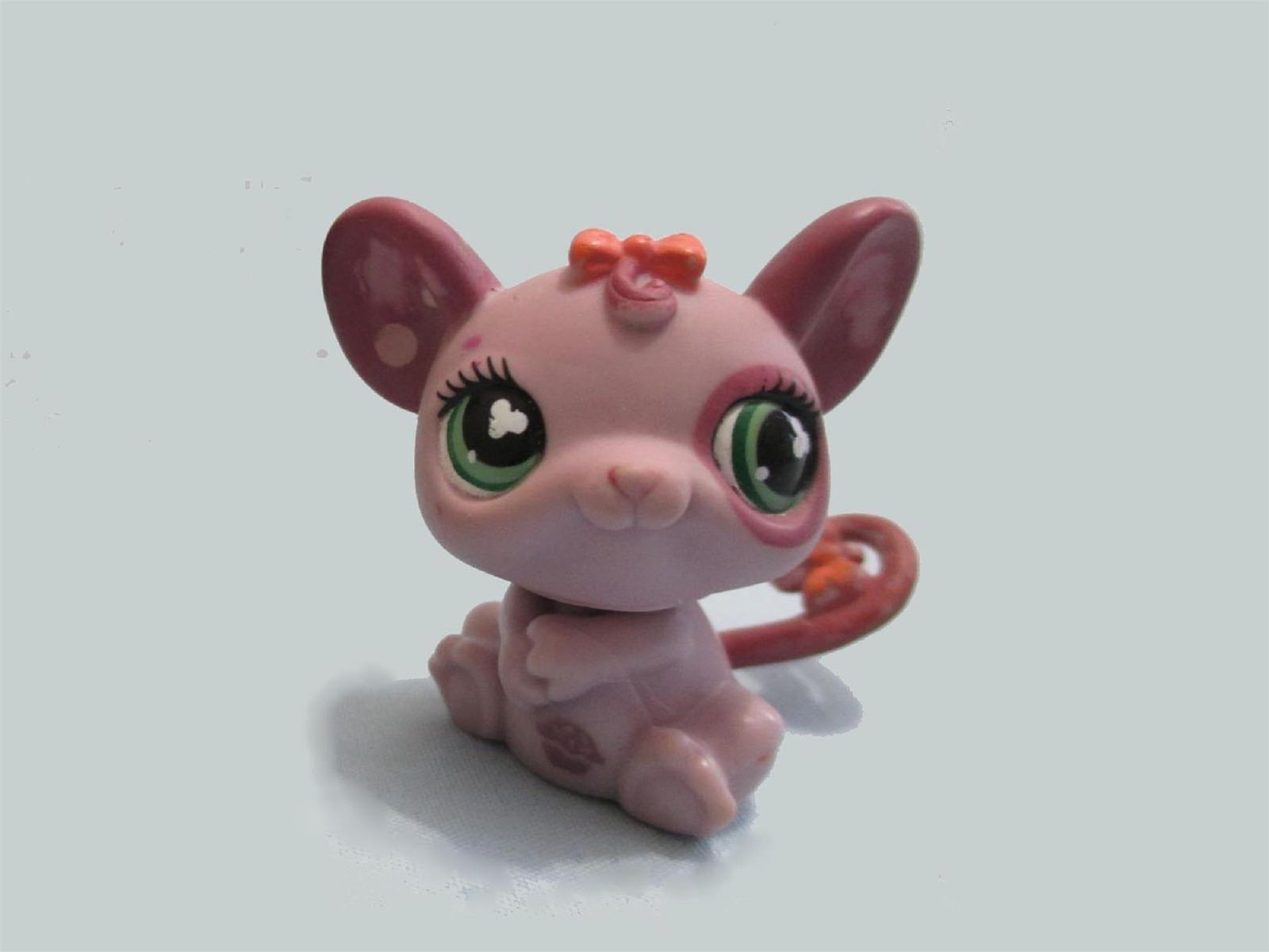 LIKE NEW Littlest Pet Shop Mouse Rat 464 Pink Purple Lps Authentic ...
