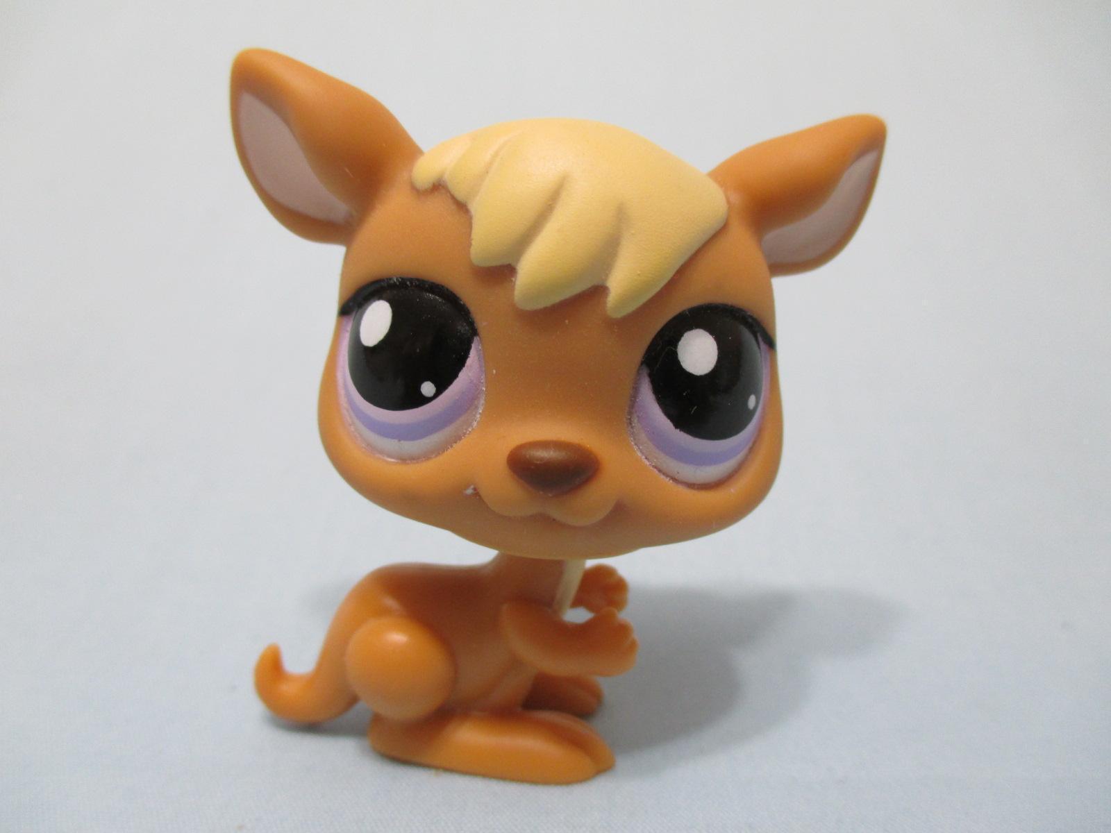 Littlest Pet Shop Kangaroo Brown Purple Eyes 983 Authentic Lps JUL18NPO15