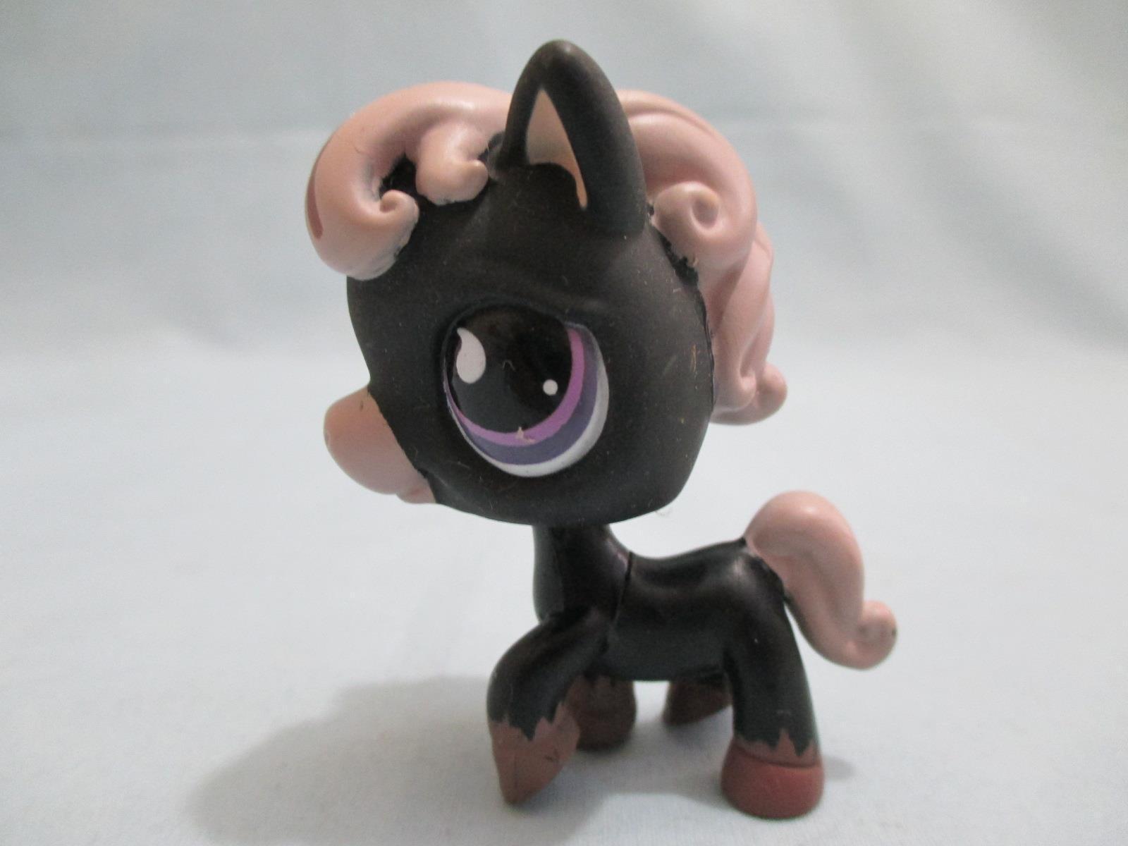 Littlest Pet Shop 523 Black Pony Horse Authentic Lps JL15JPO152
