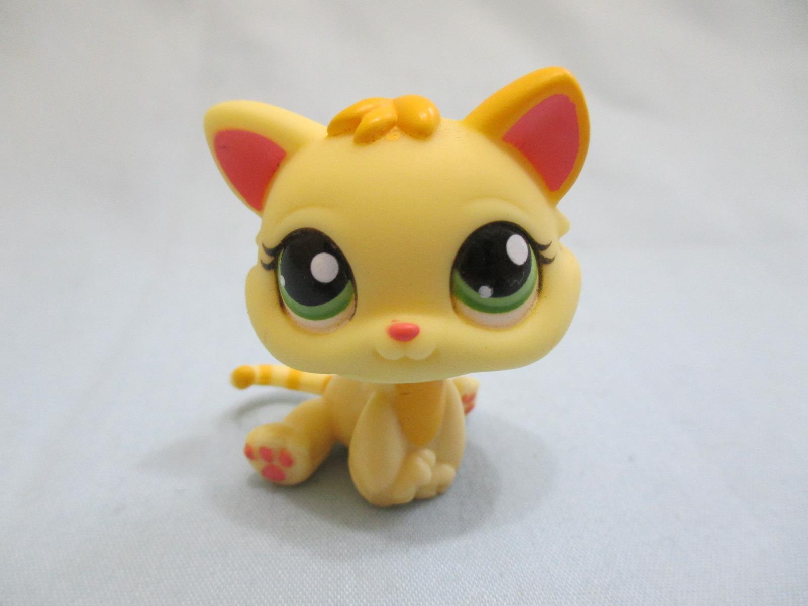 Littlest Pet Shop Cat Baby Kitten Rare Yellow Orange 1649 Authentic Lps ...