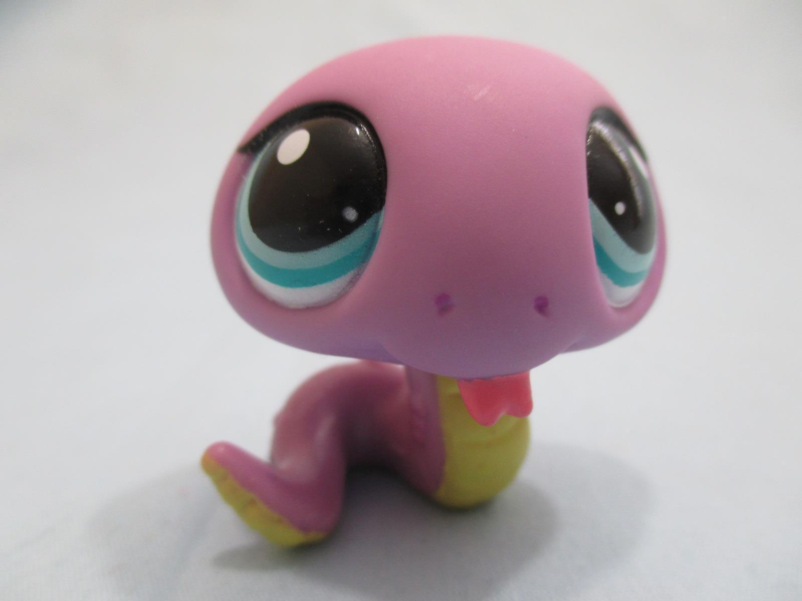 Littlest Pet Shop 1828 Purple SNAKE with Blue Eyes Authentic Lps DEC12A