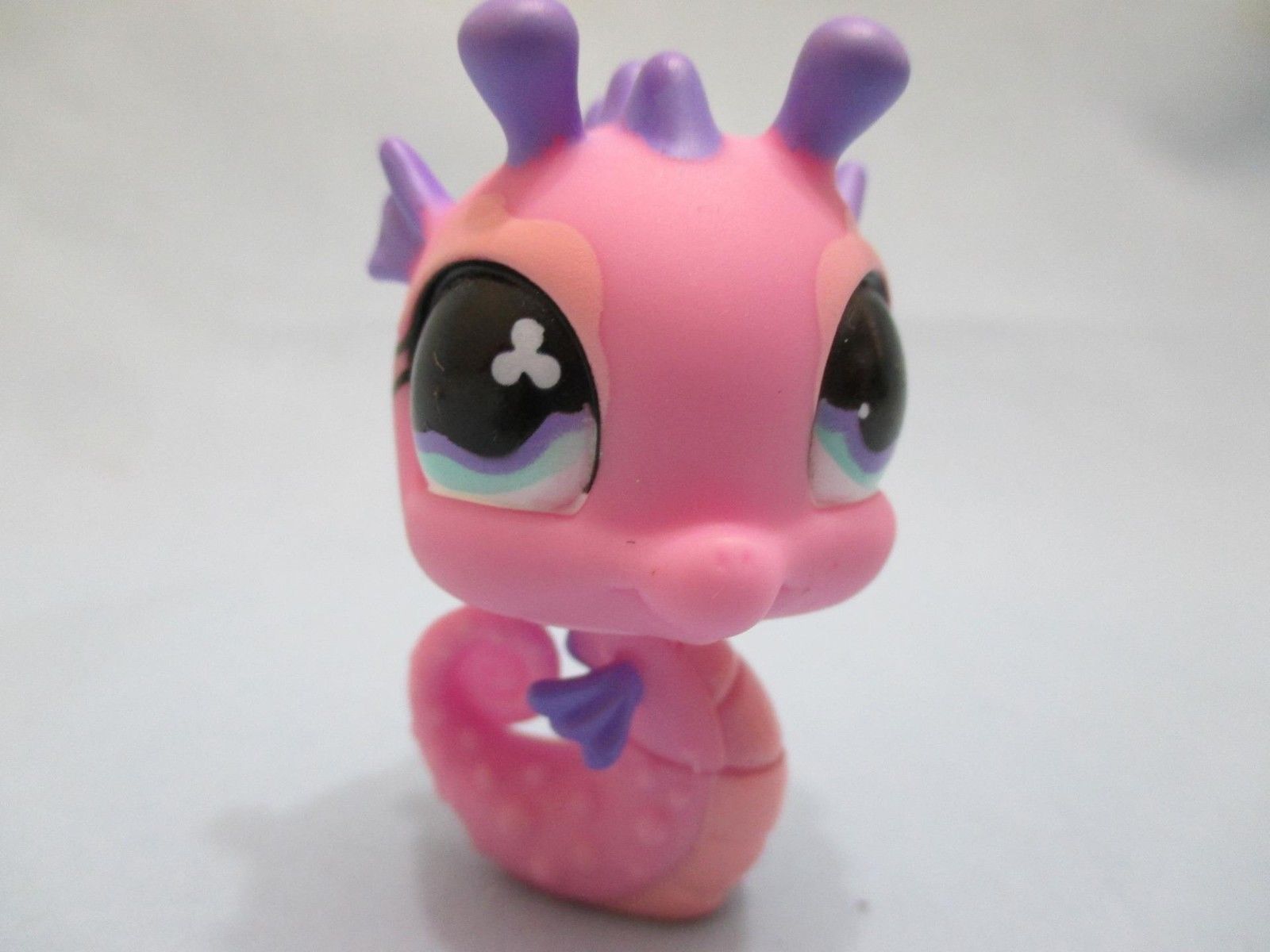 Littlest Pet Shop LPS 704 Pink Seahorse Purple Aqua Eyes Authentic Lps ...