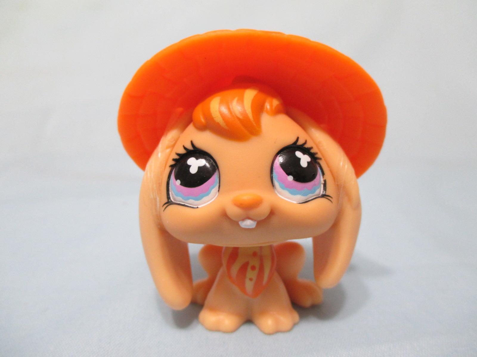 LIKE NEW Littlest Pet Shop 480 Tan & Orange Lop Eared Baby Bunny Rabbit ...