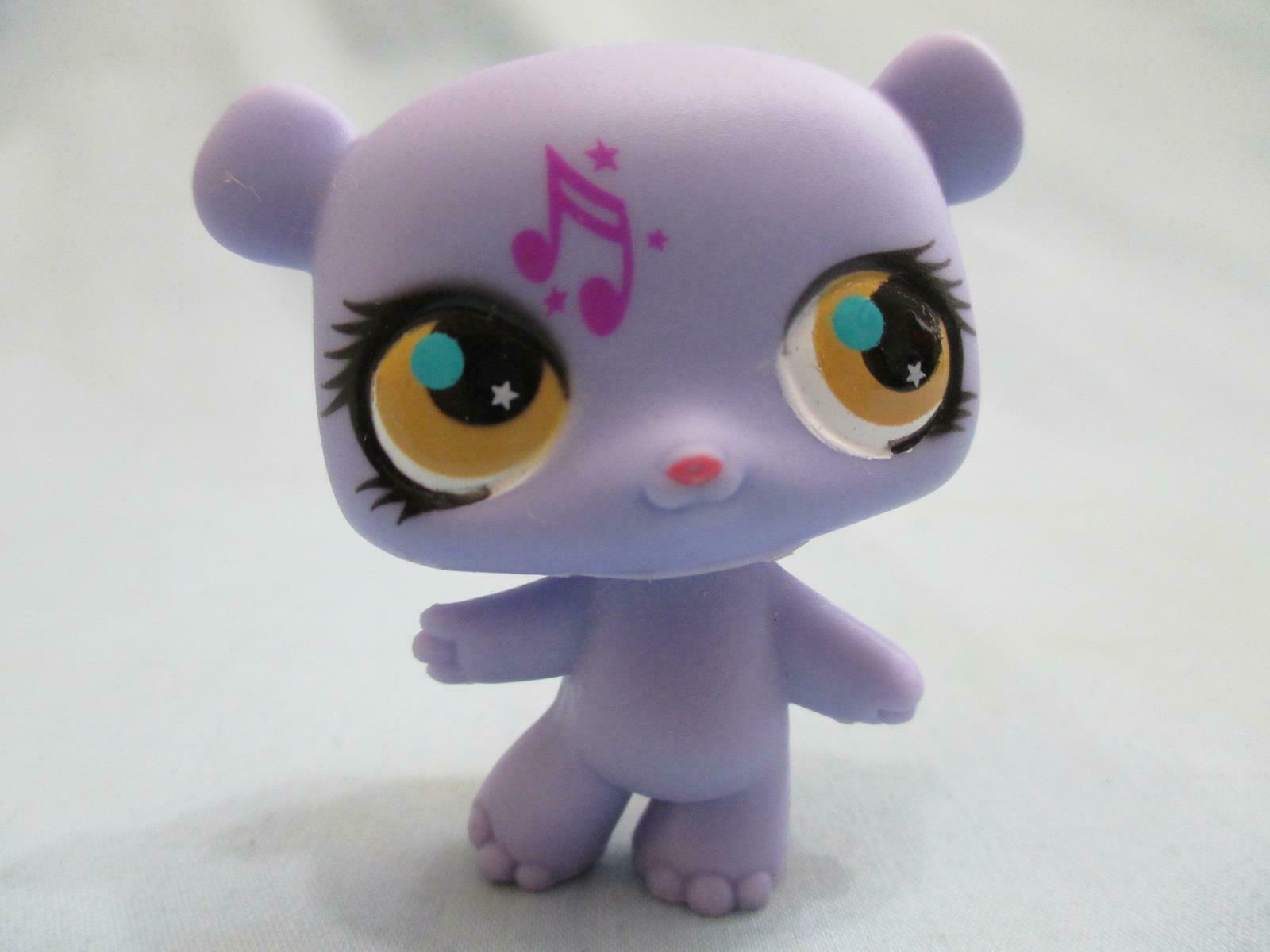 Littlest Pet Shop Purple Musical Panda Bear 2883 Authentic AIK MAY07J