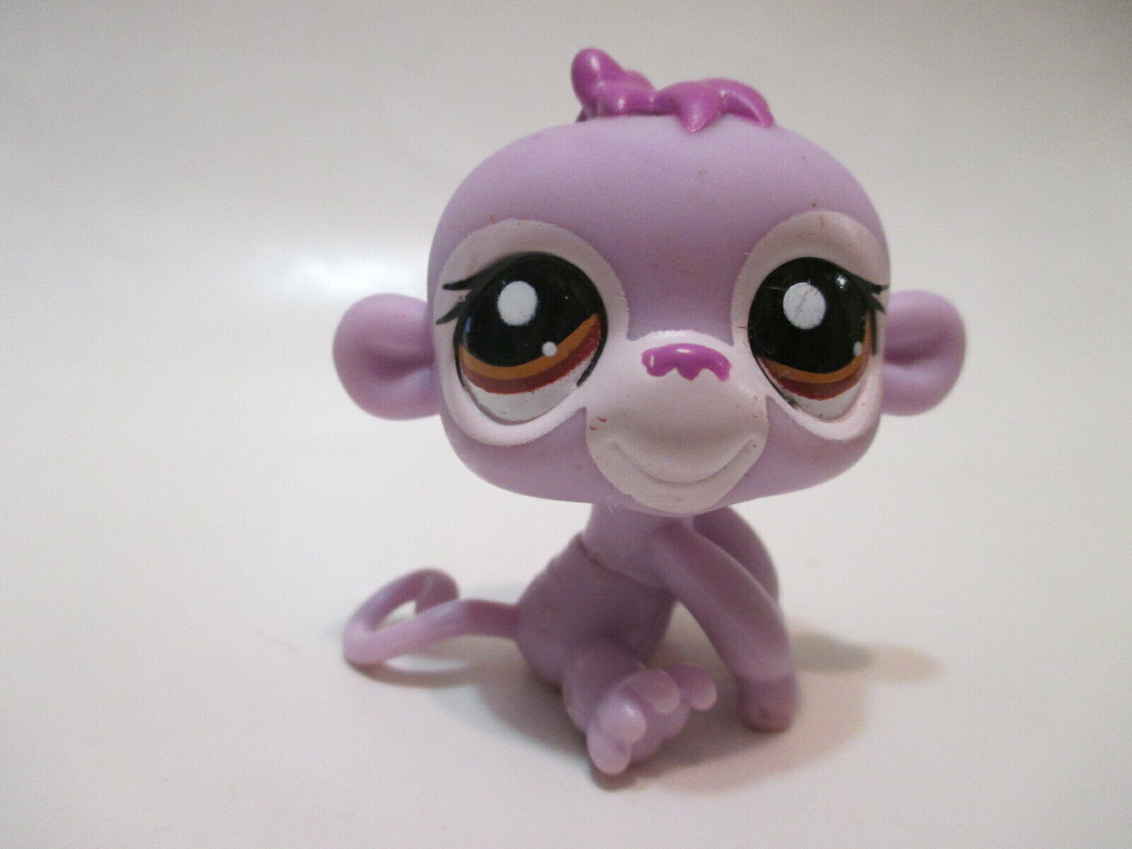 LIKE NEW Littlest Pet Shop 2445 Purple Baby Monkey Brown Eyes Authentic ...
