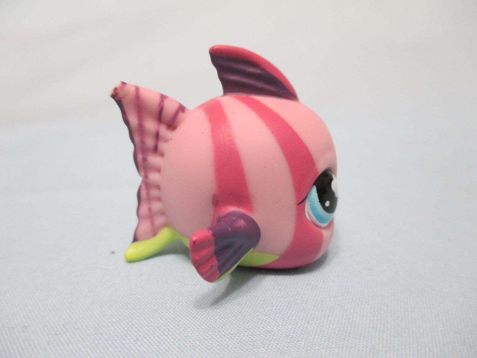 Littlest Pet Shop Clown Puffer Pink Striped Baby Fish 659 Authentic Lps ...