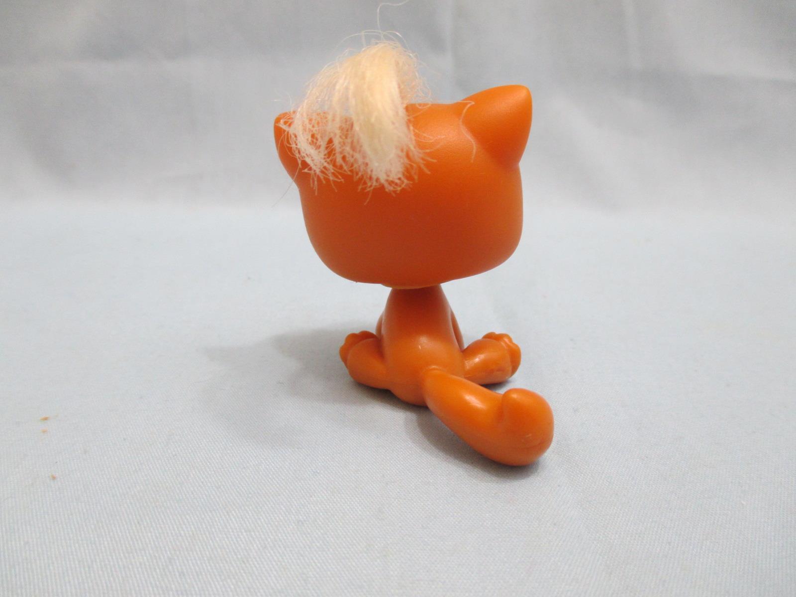 Littlest Pet Shop Real Hair Orange Kitty Cat Green Eyes 226 Hasbro ...