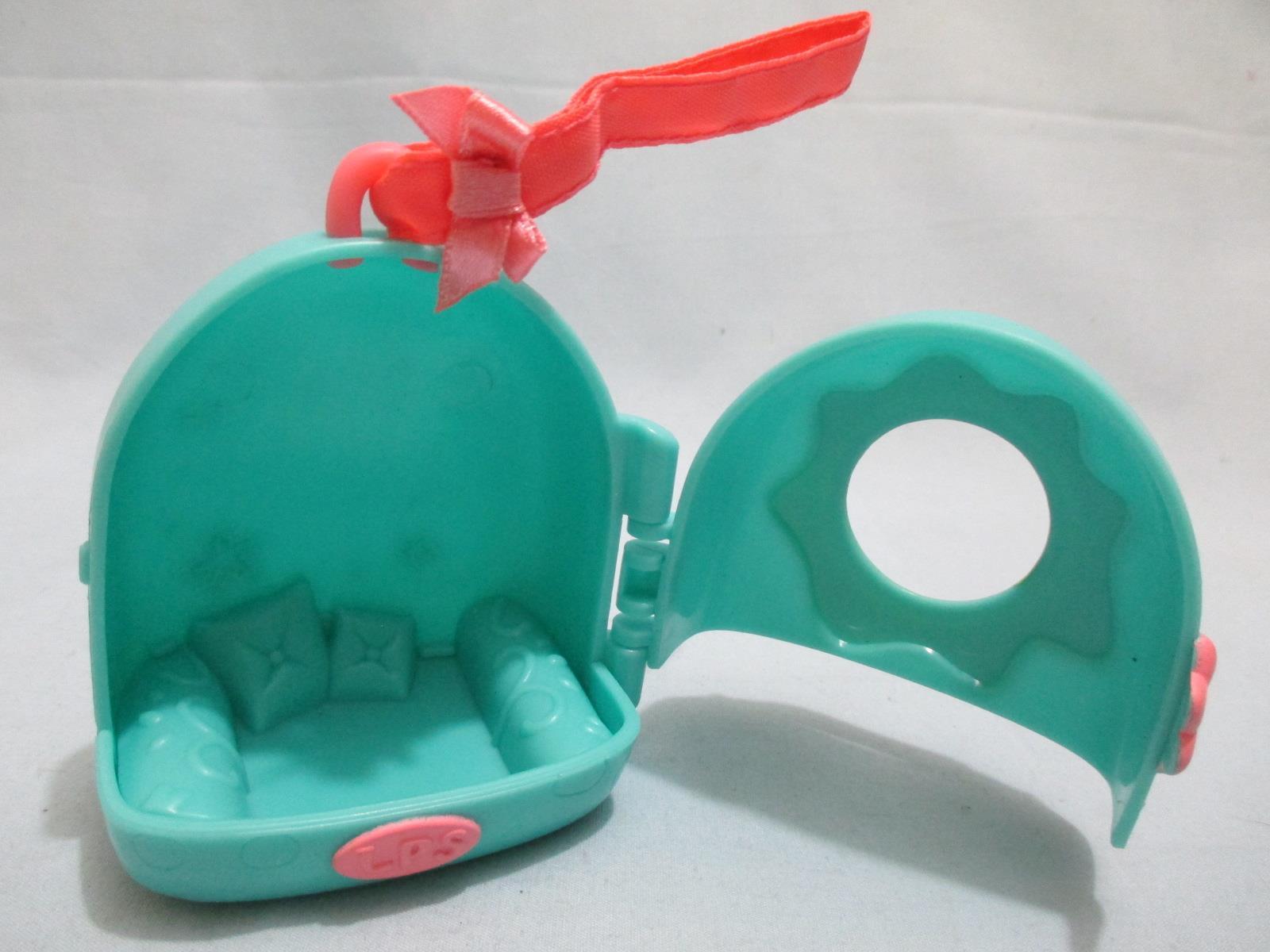 Littlest Pet Shop LPS Blue Green Bat Cat Portable Carrier Accessories ...