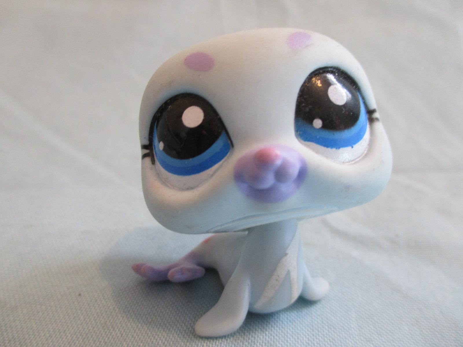 Littlest Pet Shop Rare Purple Blue Eyes Sea Lion Seal 1732 Authentic ...