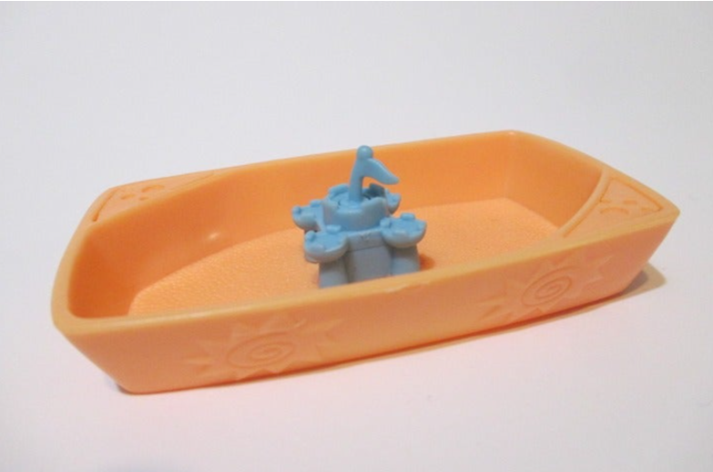 Littlest Pet Shop Orange Sandbox Sand Castle Accessory Authentic JUN11NPO42