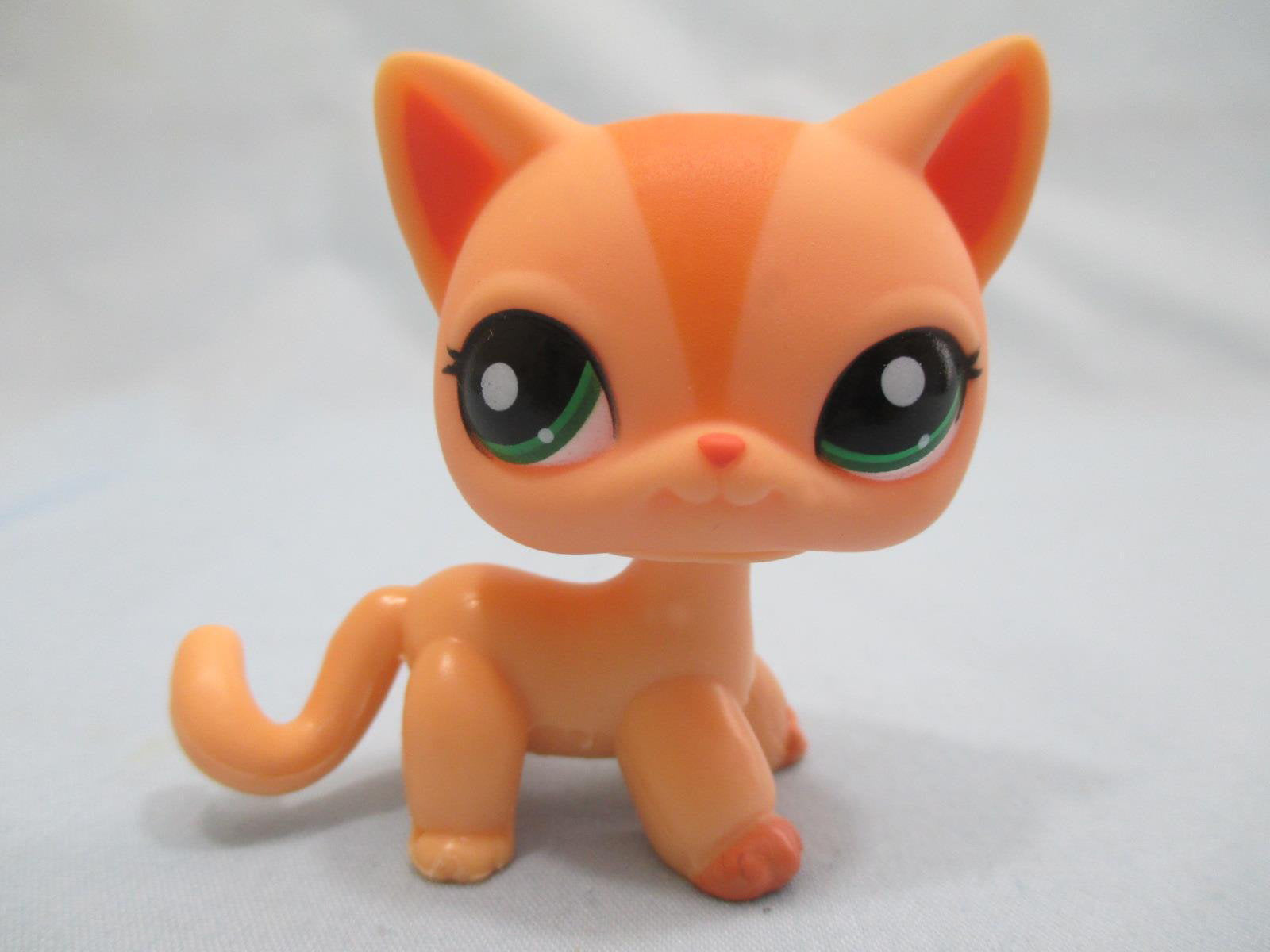 Littlest Pet Shop Cat Shorthair Orange Peach 1764 Lps Authentic MAY30J