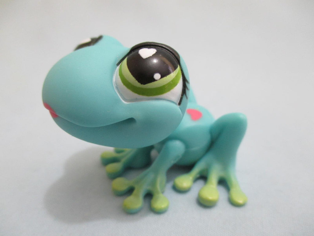 Littlest Pet Shop Frog Valentine Friendliest Teal Green Pink Heart 559 ...